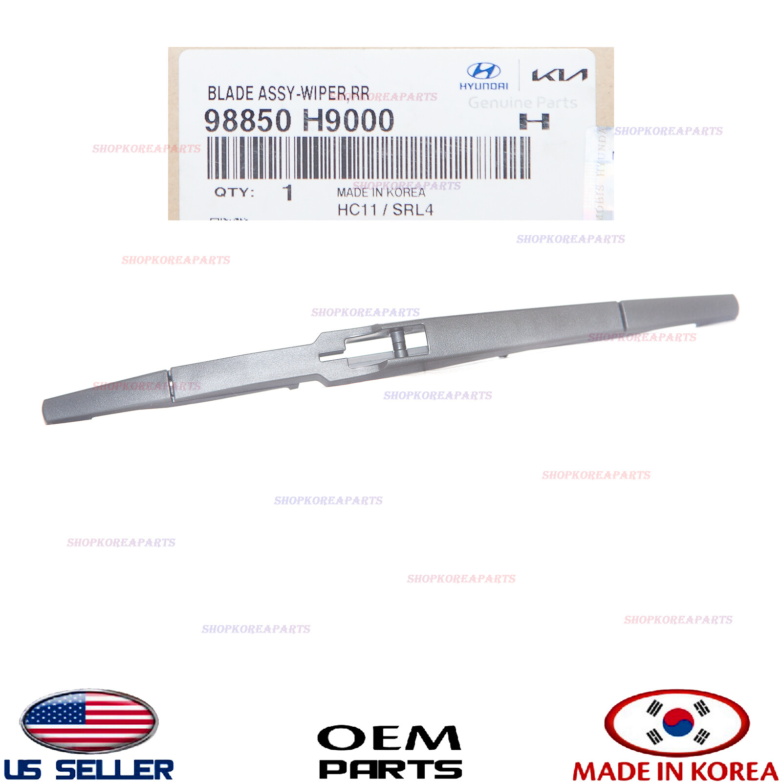 Genuine Rear Glass Wiper Blade ⭐OEM⭐ HYUNDAI VENUE 2020-2024 KIA RIO ...
