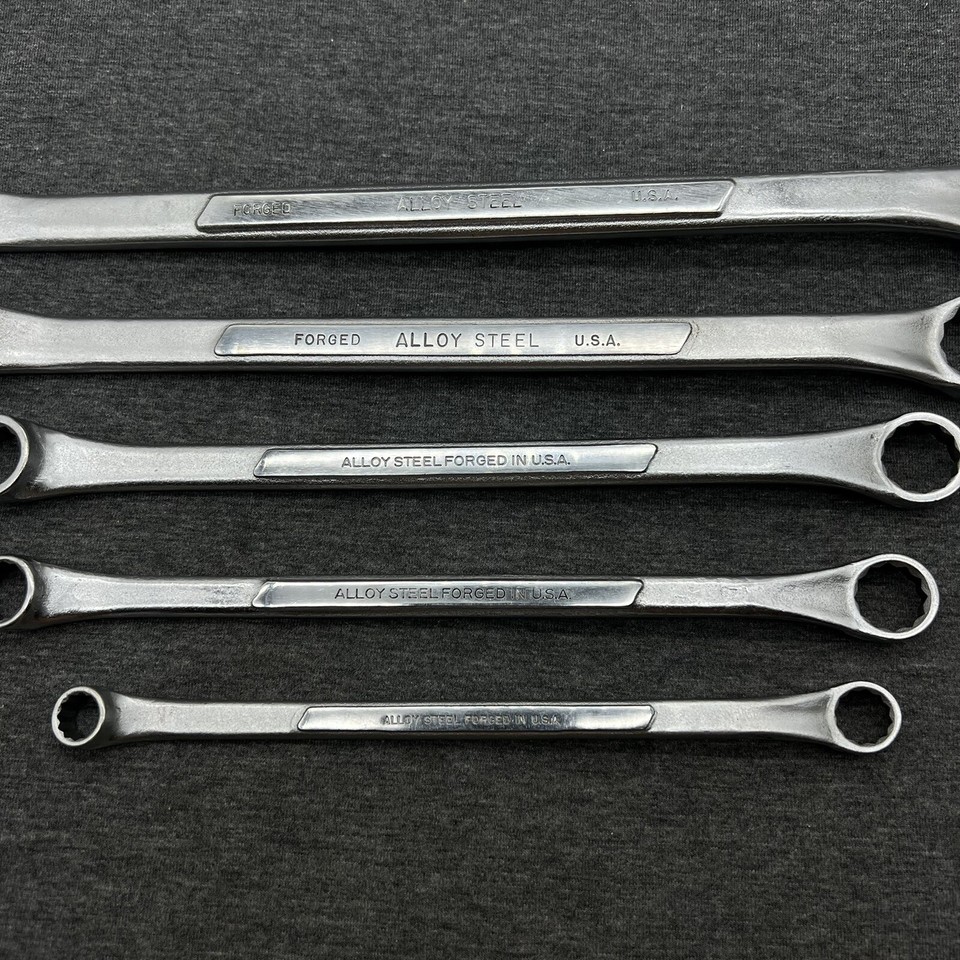 Vintage PENNCRAFT 5pc SAE Box End Wrench Set 12 Point Made In USA | eBay