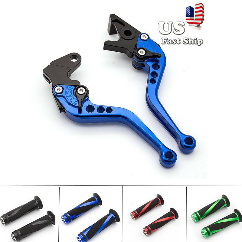 USA Stock Short Brake Clutch Lever Grips For Yamaha R1 R6 YZF600R ...