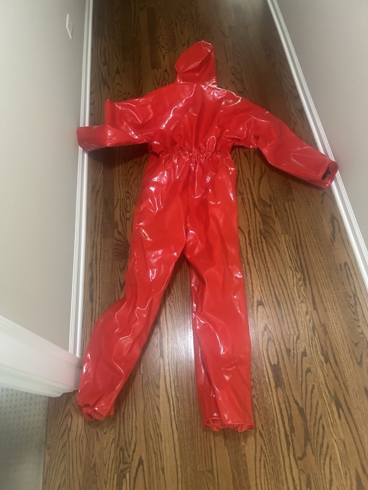 Farmerrain Red Glossy Opalo Rain Coverall Size XXXL | eBay UK