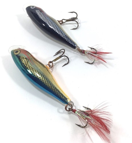 RAPALA Ireland 2 Skitter Pop Popper Silver Shad Topwater Fishing Fish ...
