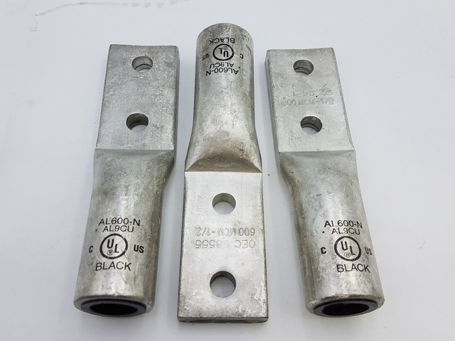 NSI 2H Long Barrel Compression Wire Connector Blk OEC 98555 600MCM-1/2 ...