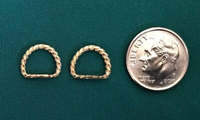 SULSER SADDLERY Rope Dee Rings in Traditional 1:9 Model Horse Scale ...