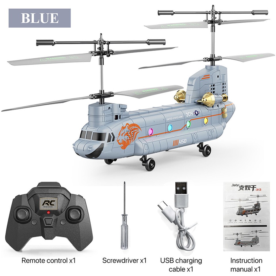 XK5 Chinook RC Helicopter Remote Control 3.5CH 2.4G Smart Height ...