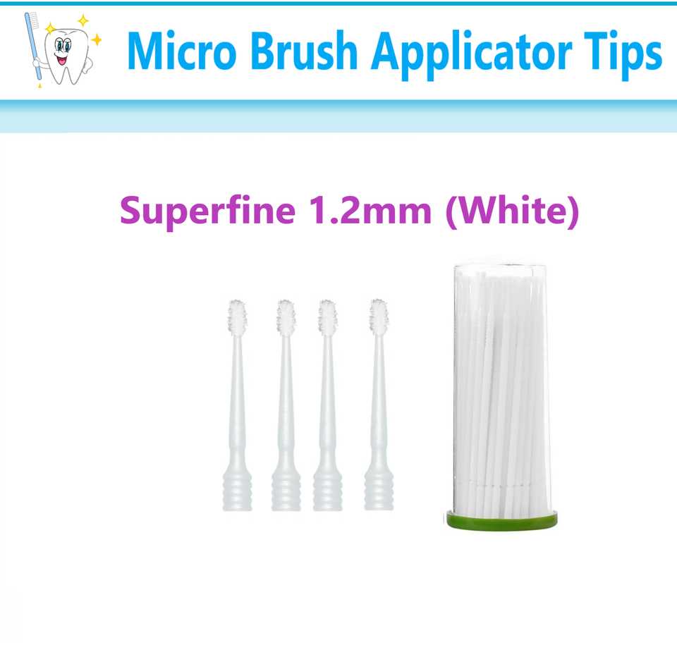 100-1000 Microbrush Micro Brush Applicator Tips Regular, Fine, Super ...