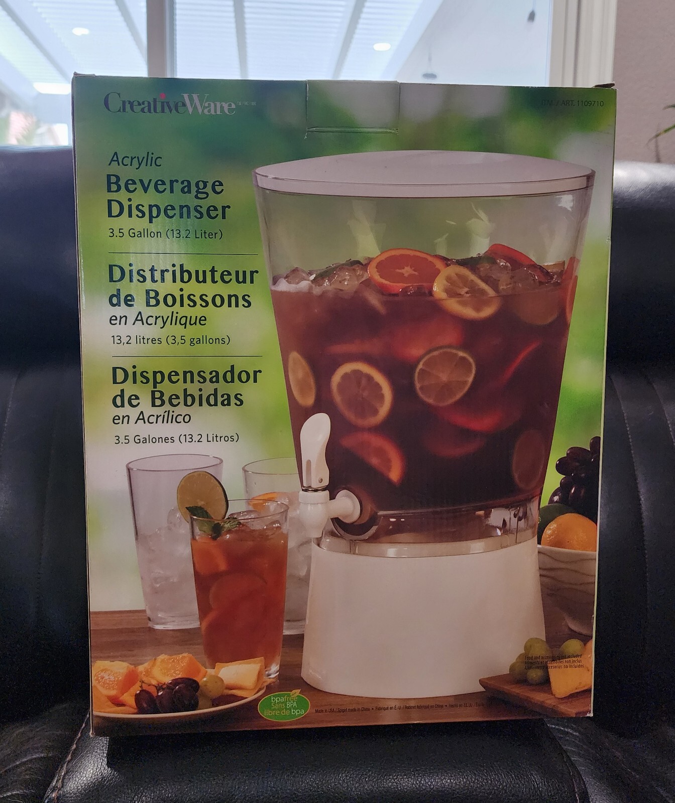CreativeWare Beverage Dispenser 3.5 Gal, Clear | eBay
