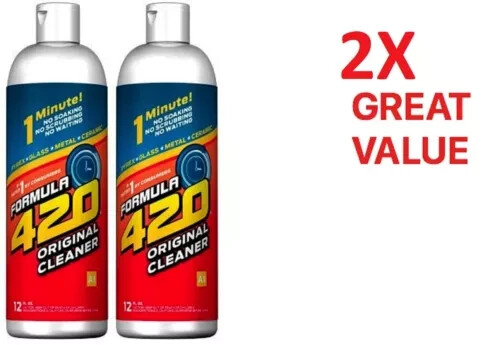 2 Pack FORMULA 420 Cleaner Ceramic Glass Metal Pyrex Cleaner 12 oz | eBay