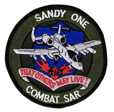4" AIR FORCE A-10 CALL SIGN SANDY 1 COMBAT SAR EMBROIDERED PATCH | eBay