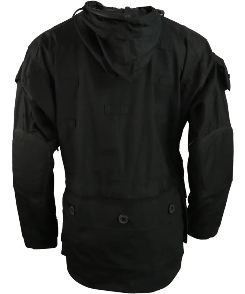 SAS Assault Ripstop Jacket Black Military Tactical British Army Style ...