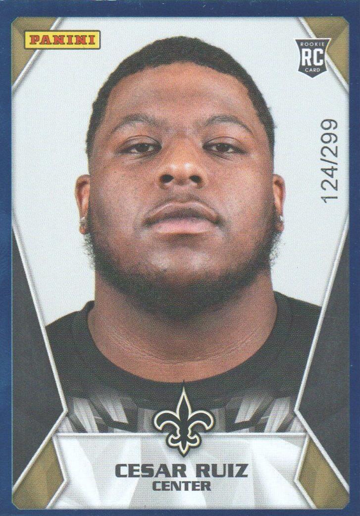 2020 Panini NFL Sticker & Card Collection - Cesar Ruiz #95 Blue /299 ...