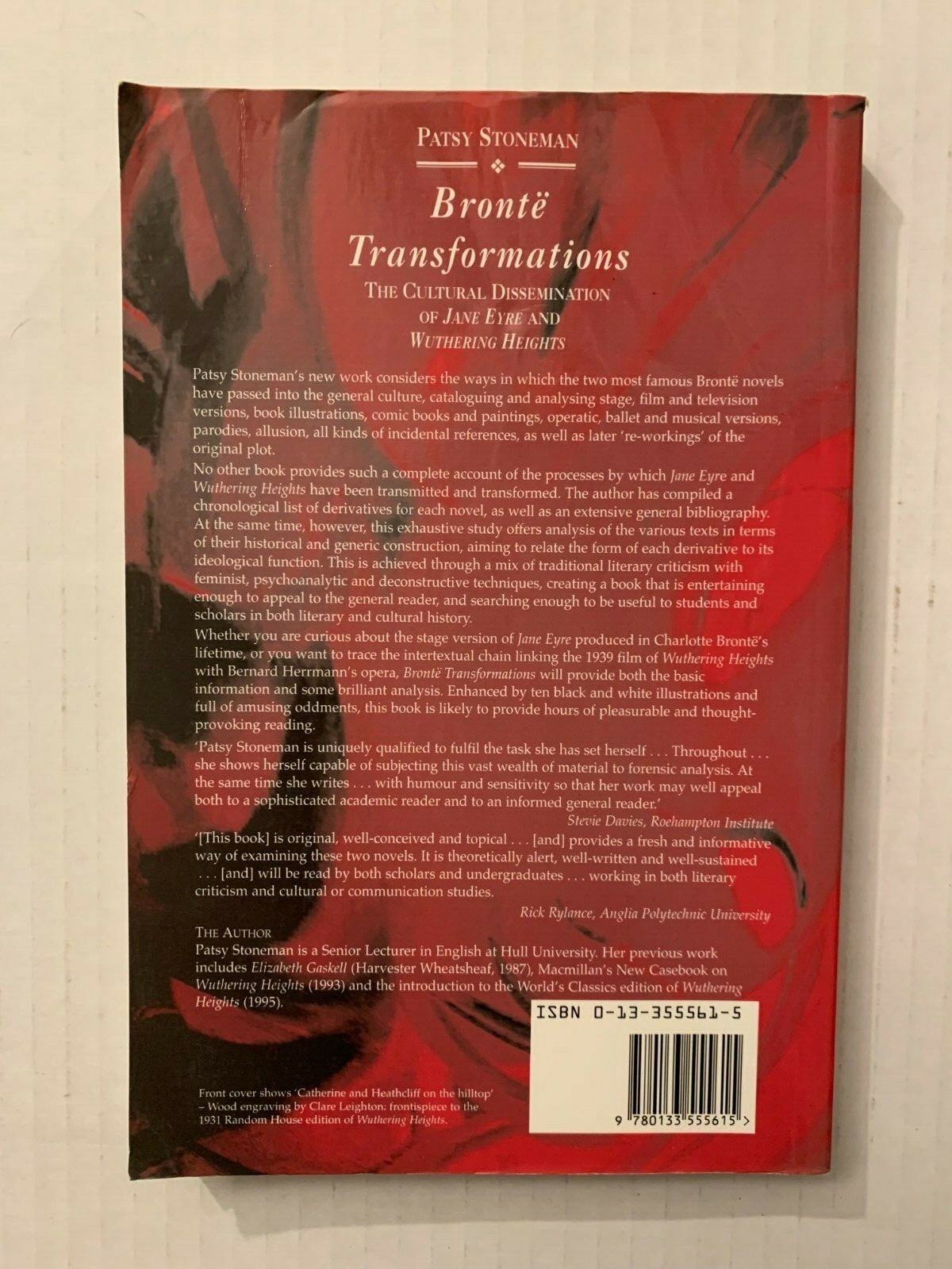 Vintage 1996 Trade Paperback Text Bronte Transformations Patsy Stoneman ...