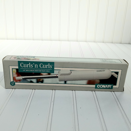 CONAIR Curling Iron Mini Curls n Curls 3/8" For Tight Ringlets 1991 ...