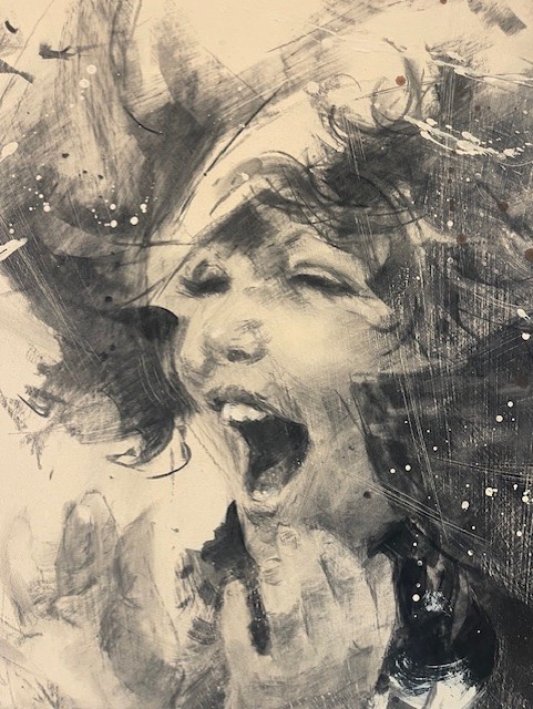 Rare Original Vintage Charcoal Painting Titled Frisco Follies Artist ...