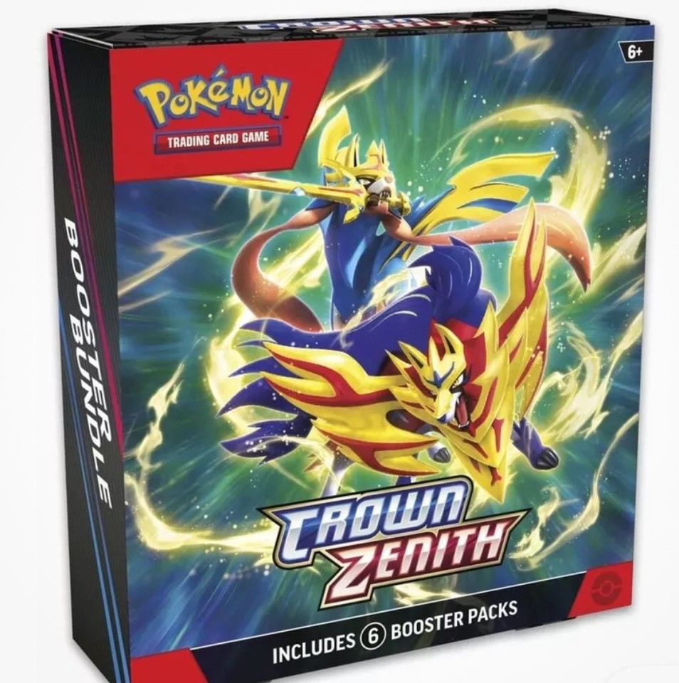 Pokemon TCG Crown Zenith Booster Bundle - 6 Booster Packs Sealed Box ...