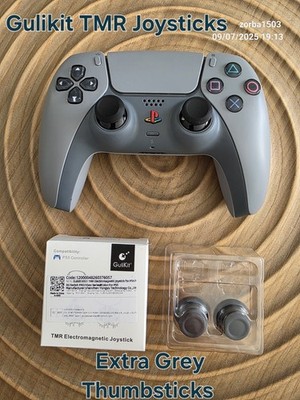 PS5 Dualsense Controller with Gulikit TMR Joysticks & 30th Custom Shell ...