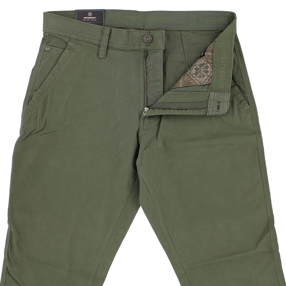 Weatherproof Men's Trail Utility Pants Stretch Fabric Straight Fit ...
