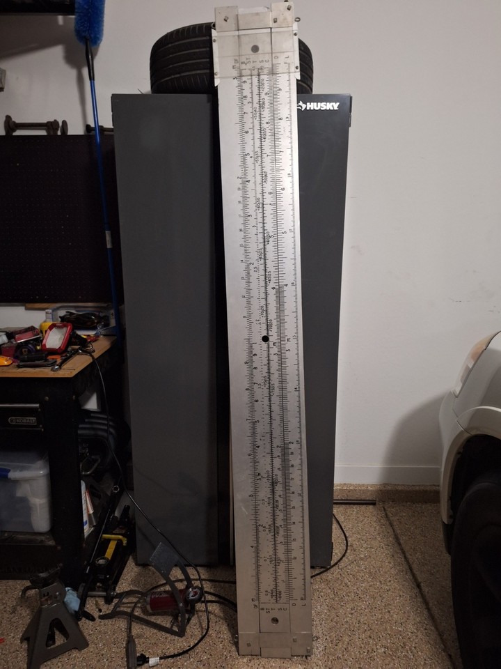 Giant Six 6 Foot Plus Slide Rule Physics Math Engineering | eBay