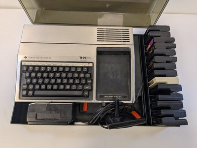 Vintage Texas Instruments TI-99/4A Computer, Speach Synthesizer, 14 ...