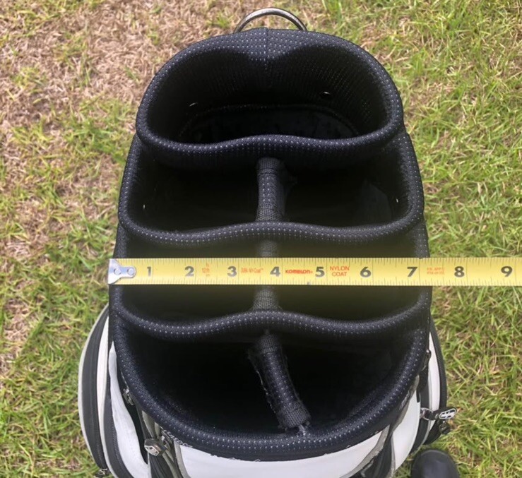 MacGregor 7 Way Dividers Cart Tour Staff Golf Bag White And Black With ...