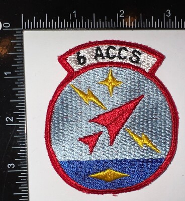 USAF US Air Force 6th ACCS Airborne Command Control Squadron Patch | eBay