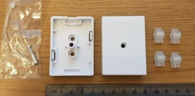 White BT Connection Box Dropwire Cable Joint Closure + 4 Jelly Crimps ...