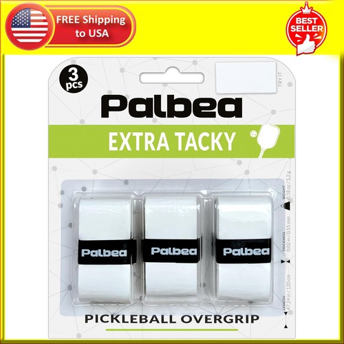 Pickleball Overgrip Tape Extra Tacky White Pickleball Grip Tape Pack of ...
