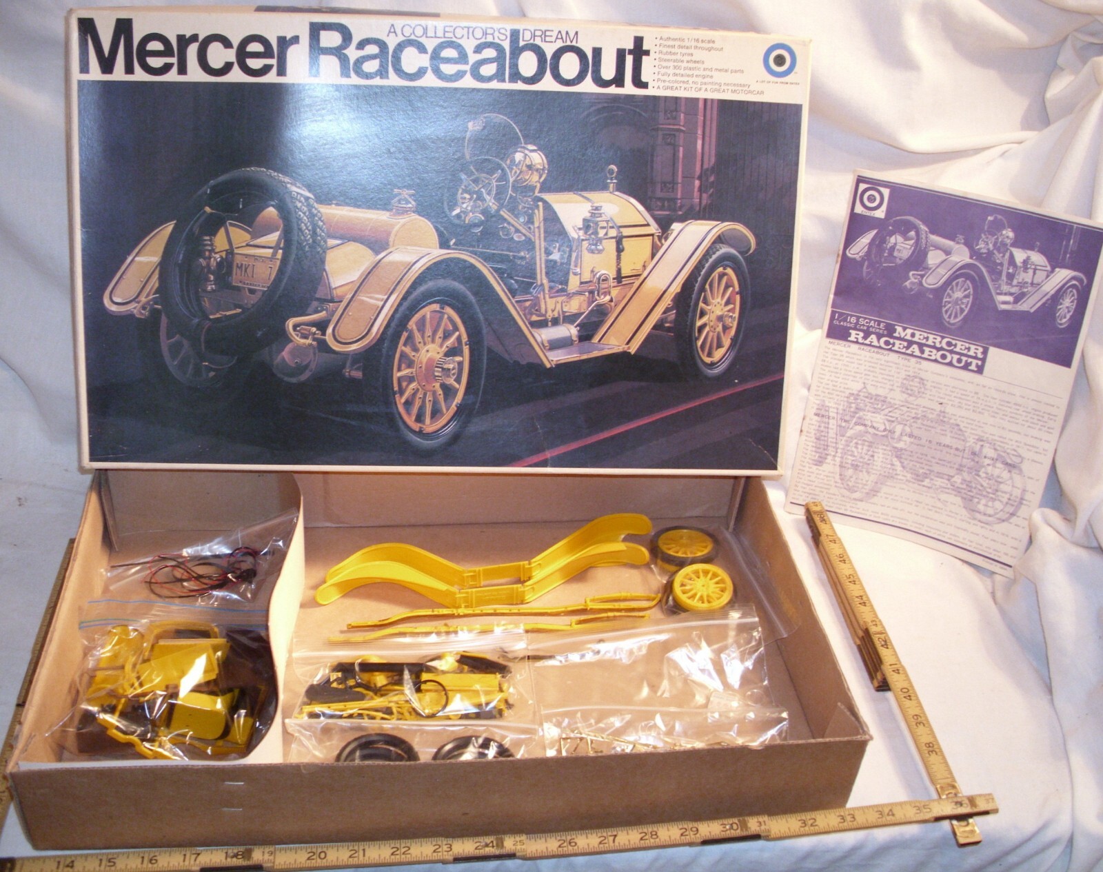 Entex Mercer Raceabout 8452 Model Kit Unbuilt Contents 1/16 for sale ...