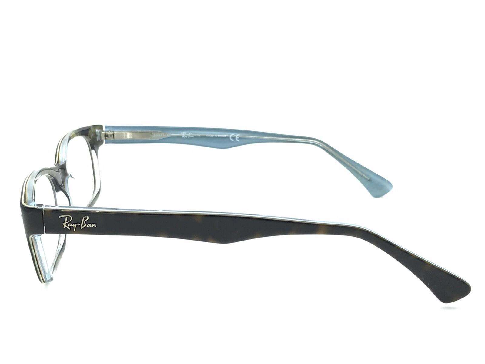 Ray-Ban RB 5150 5023 Women's Tortoise Blue Rectangular Eyeglasses 50-19 ...