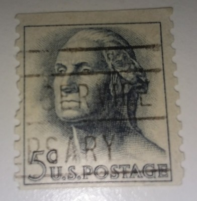 9 VINTAGE "WASHINGTON" 5 Cent US Postage Stamp #1213 used | eBay