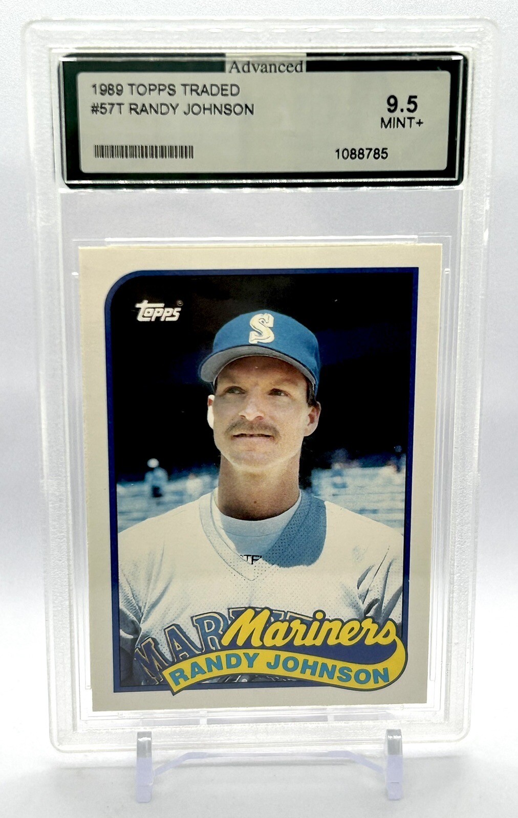 1989 Topps Traded #57T Randy Johnson RC Rookie HOF AGS 9.5 MINT - FREE ...