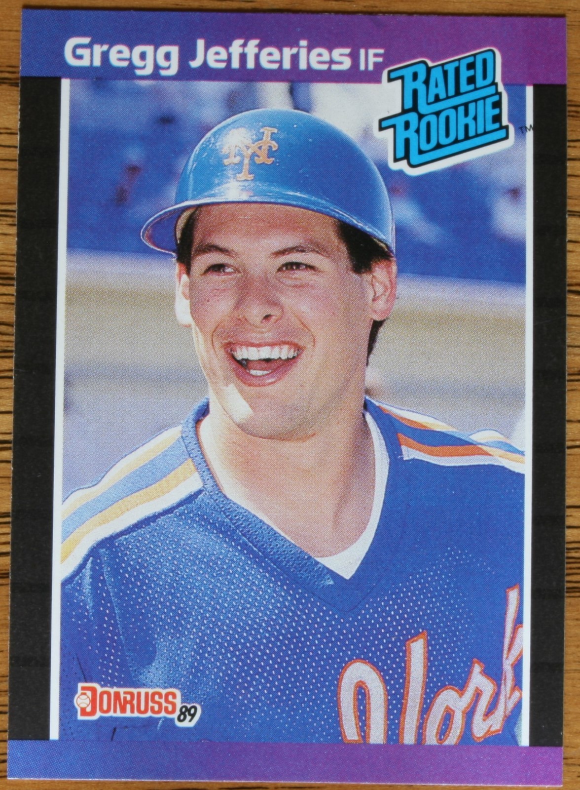 GREGG JEFFERIES 1989 Donruss Rated Rookie baseball card #35 mint ...