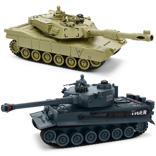 RC Battle Tank Set 1/28 Remote Control Tank Infrared Shoot Army Tank ...