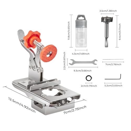 Metal Concealed Hinge Clamp Fixture Precision Locking Cabinet ...