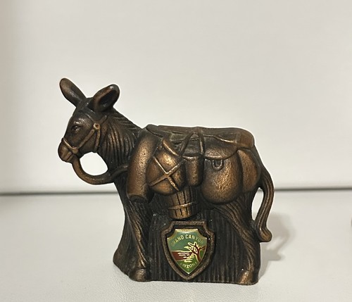 Grand Canyon Arizona Bronze Donkey Burro Souvenir Statue Figure | eBay