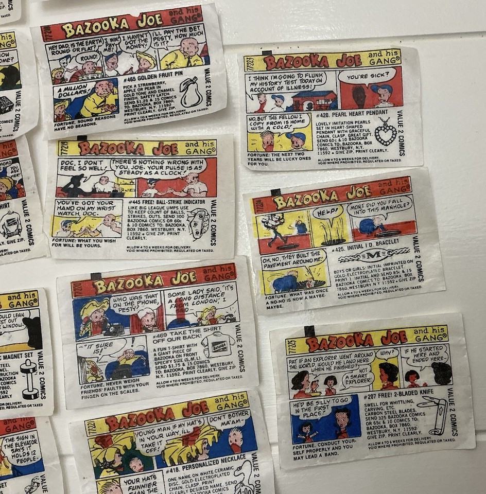 1977 (Series 77) Bazooka Joe Comic Wrappers - Completed Set Of 45 | eBay