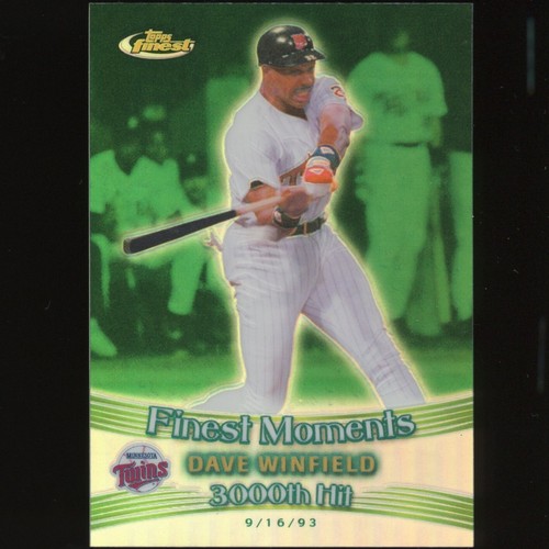 2001 Topps Finest #FM24 Dave Winfield Finest Moments Refractor Twins HOF | eBay