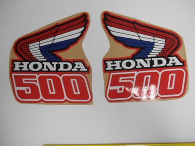HONDA CR500 FUEL TANK DECALS GAS TANK GRAPHICS HONDA CR 500 VINTAGE ...