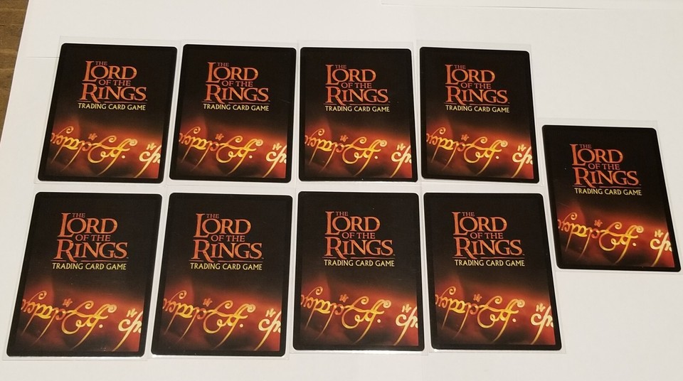 Lord of the Rings TCG Lotr Tcg Black Rider Lot 9 RARE cards A Promise ...
