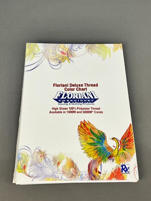 Floriani Deluxe Poly Thread Color Chart w/ Threads with Metallic ...