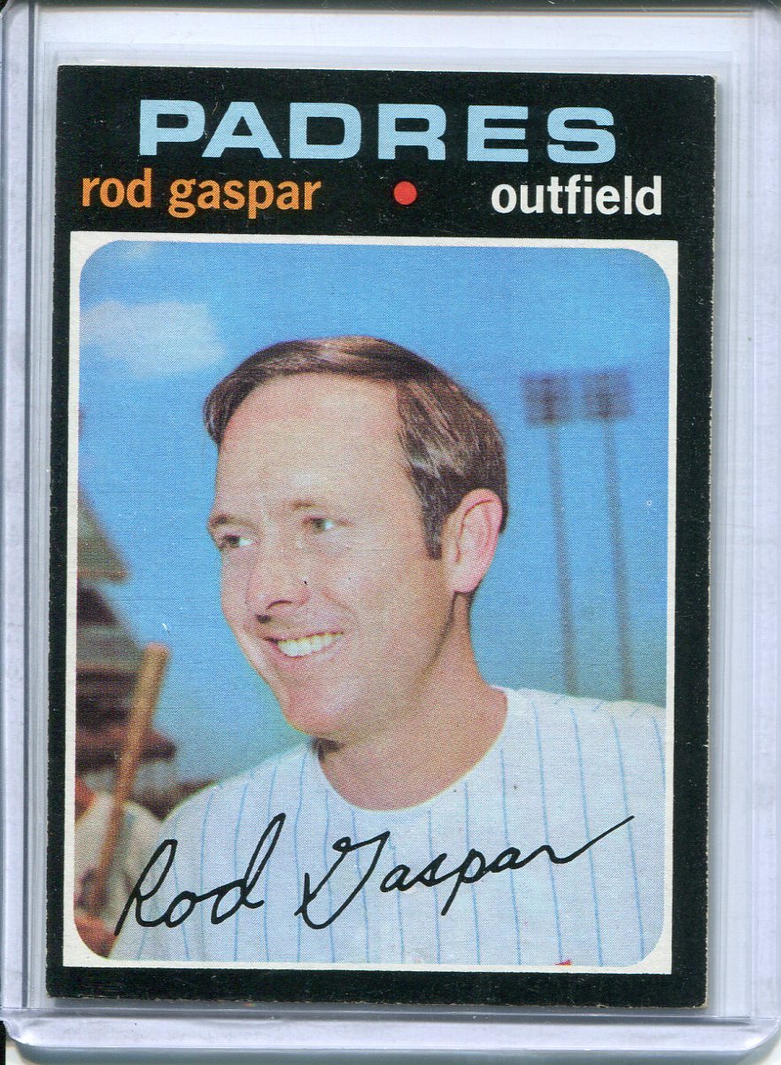 1971 Topps Baseball # 383 Rod Gaspar NM Near Mint | eBay