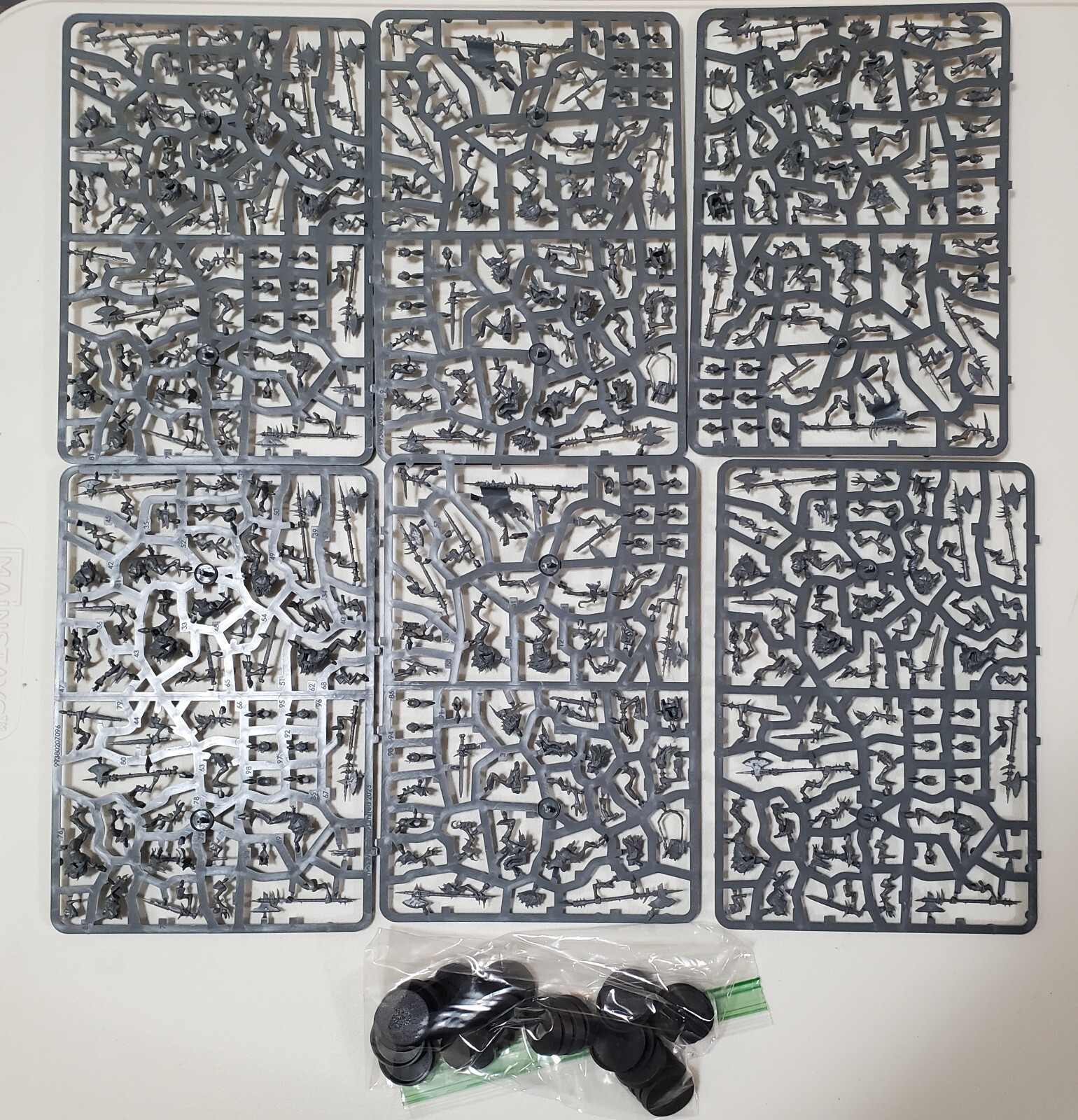 Warhammer AoS Flesh Eater Courts Cryptguard x3 sets of 10 New On Sprue ...