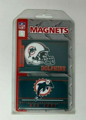 NFL Football Team Magnets Set Miami Dolphins NIP | eBay