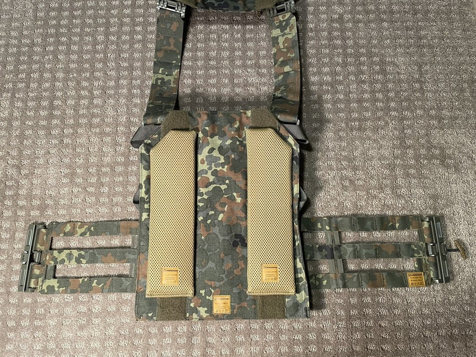 RARE German Lindnerhof Taktik Flecktarn KSK Bundeswehr Plate Carrier ...