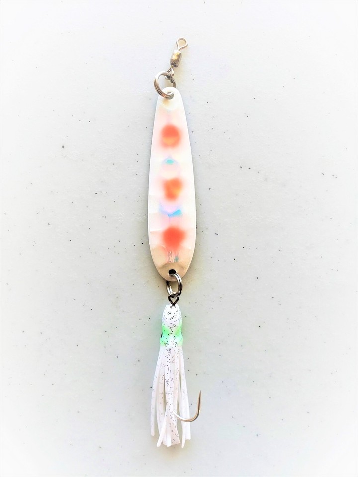 Salmon Spoon McOmie's 4" Glow Spoons w/Hoochie (24 Colors) | eBay