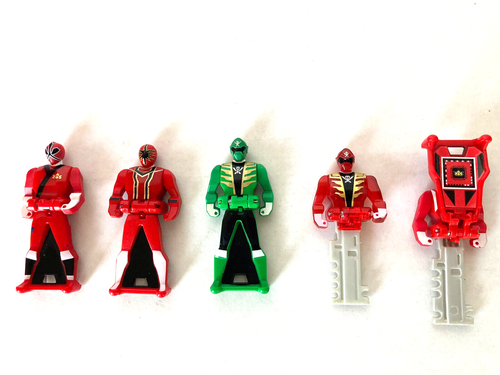 Lot of 5 Shinkenger Shinken Red Ranger Key DX Gokaiger Power Rangers US ...