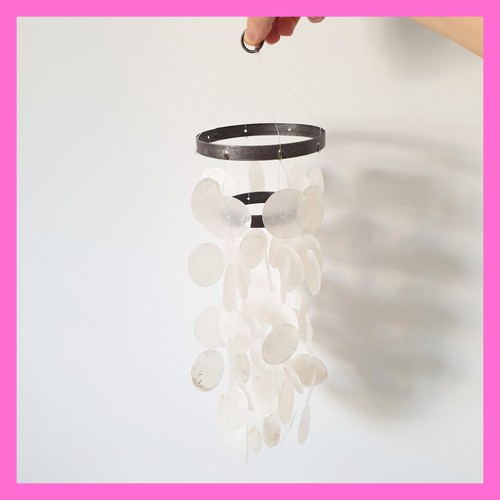 Pier 1 Imports Boho Capiz Shell Wind Chime White Chimes Hanging 17" NEW ...