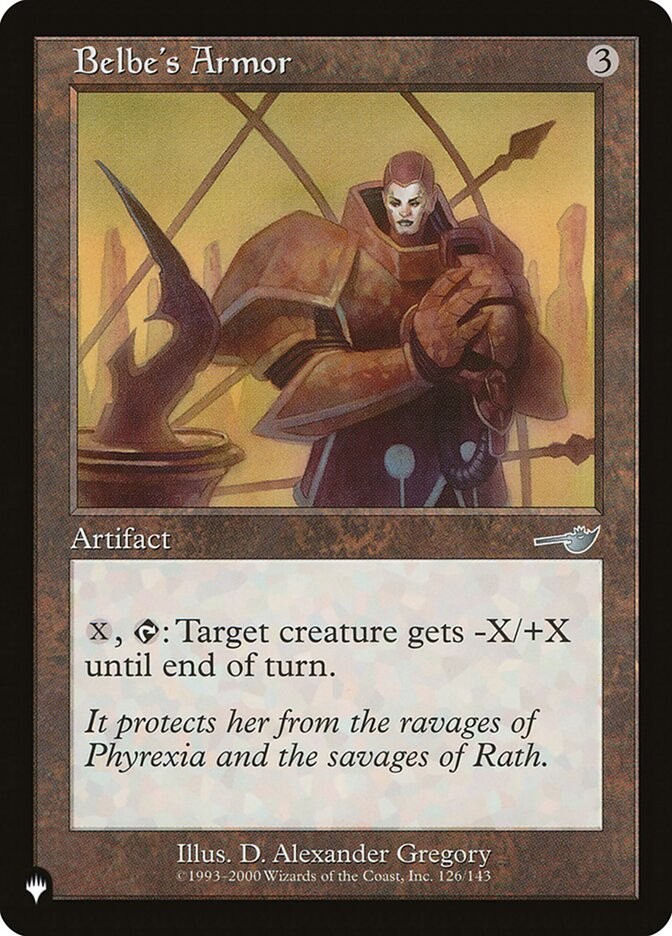 MTG Magic the Gathering Belbe's Armor (NEM-126/3034) The List LP | eBay