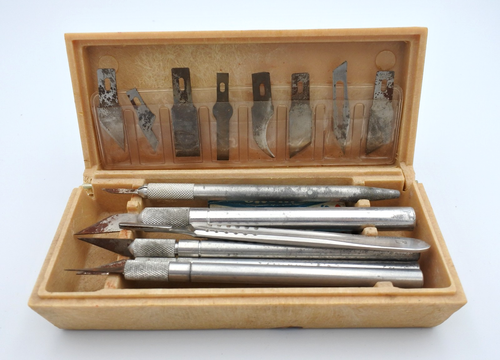 Vintage X-ACTO Craft Tool Set With Original Wood box USA | eBay