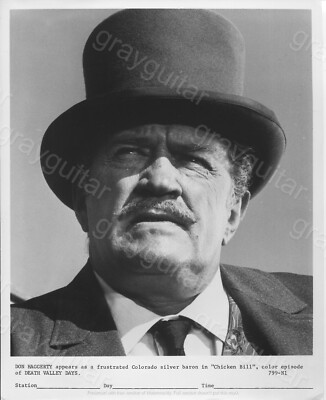 1967 Press Photo Actor DON HAGGERTY in DEATH VALLEY DAYS "Chicken Bill ...