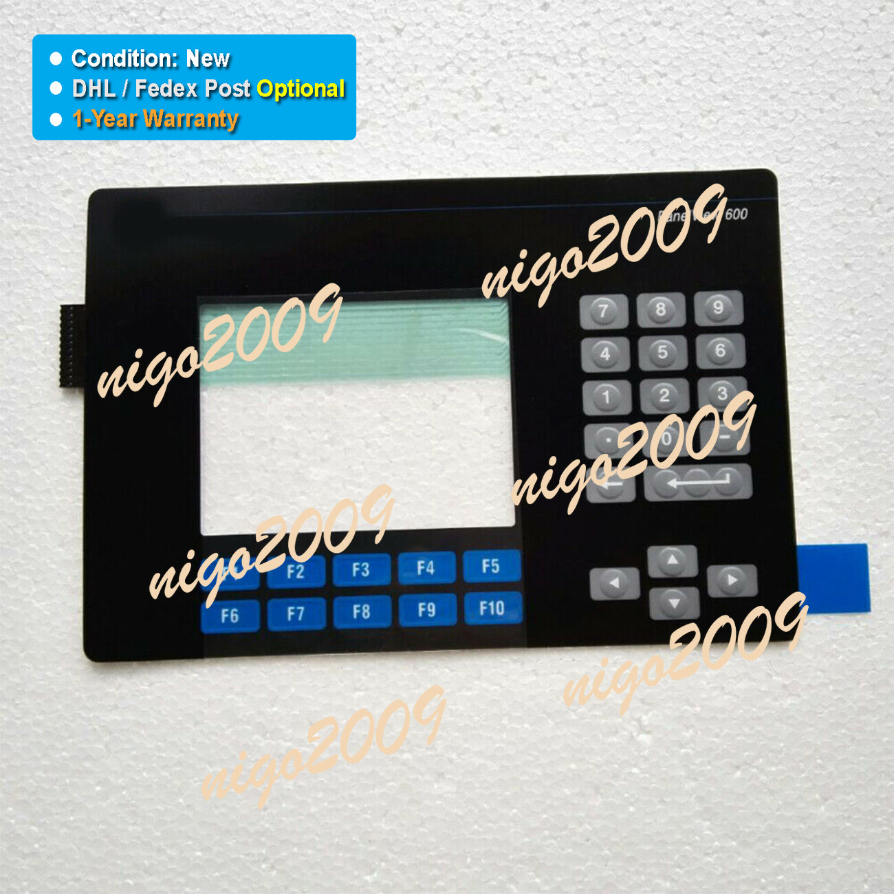 Fit For Panelview 600 2711-B6C16 Membrane Keypad Key Mask Film 1-Year ...
